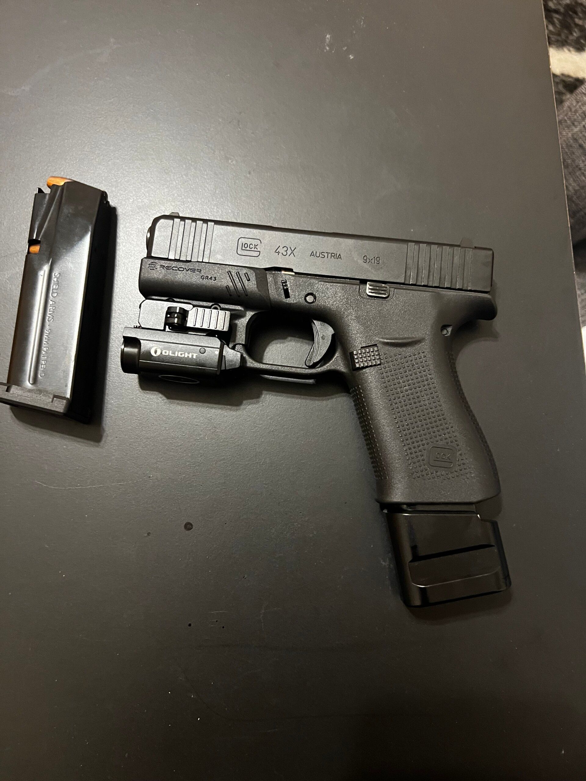 Rail Adapter For Glock 43 43X and 48