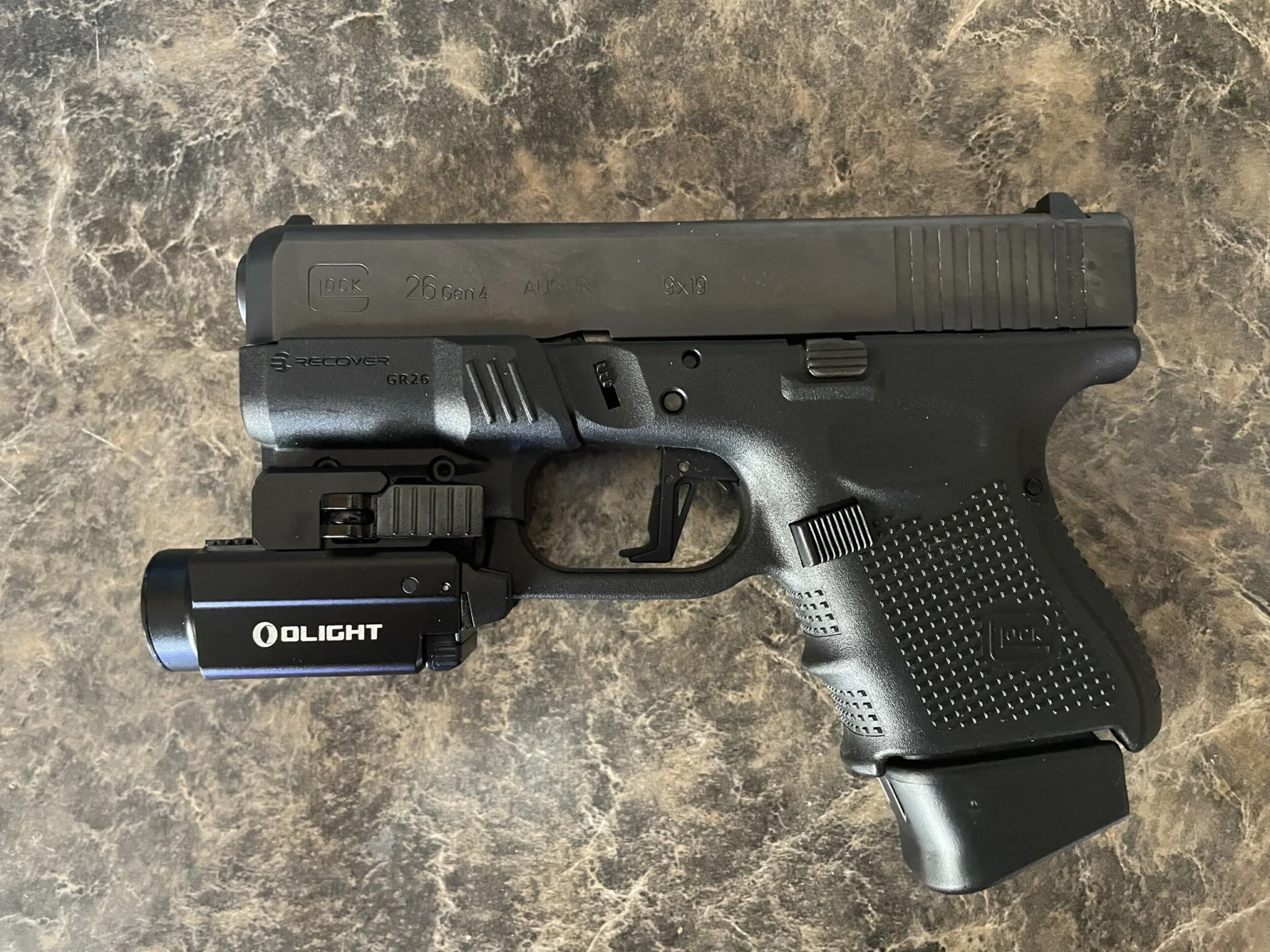 GR26 Rail Adapter For The Glock 26, 27 and 33 - GR26 Rail Adapter For ...