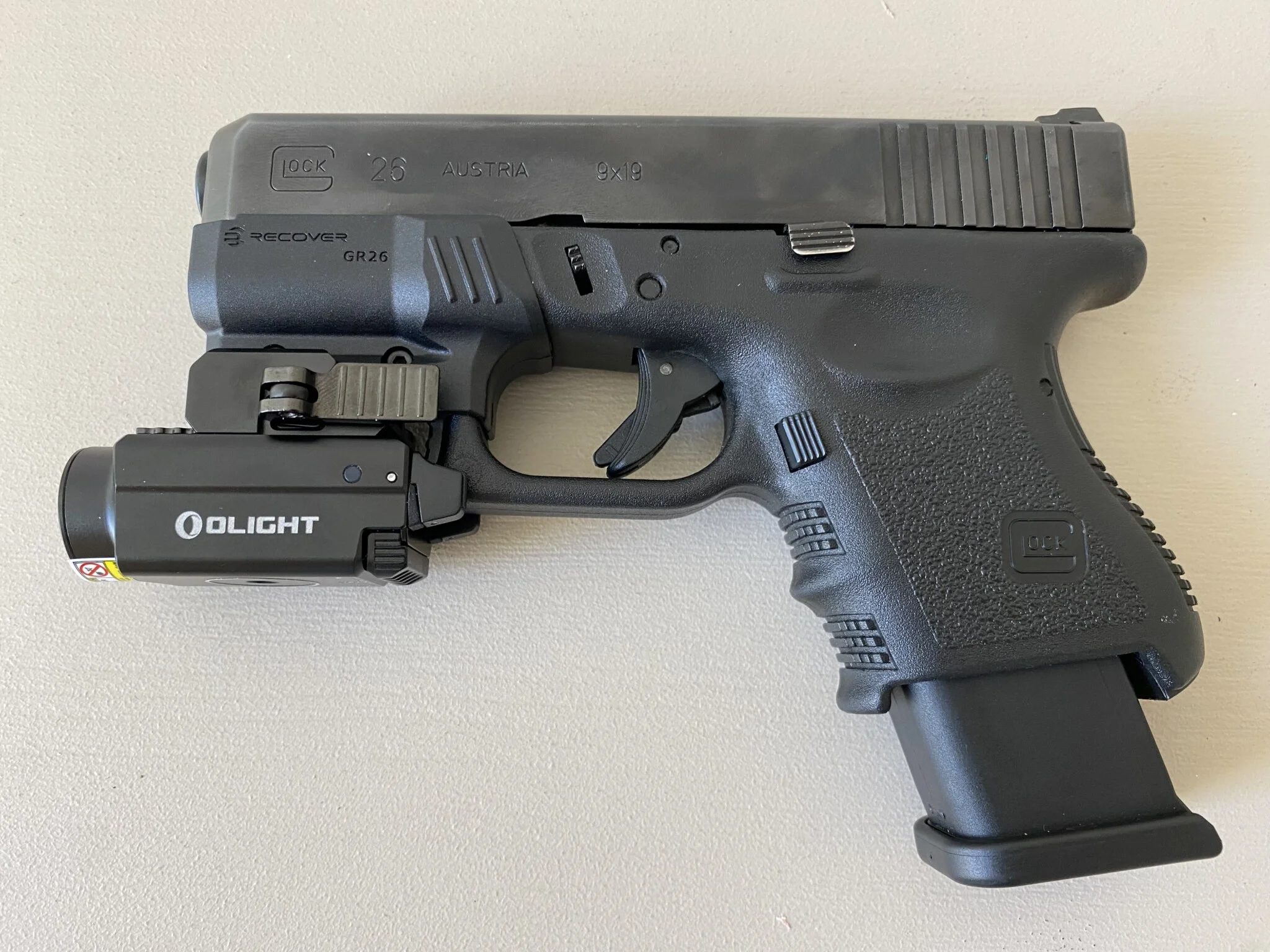 GR26 Rail Adapter For The Glock 26, 27 and 33 - GR26 Rail Adapter For ...