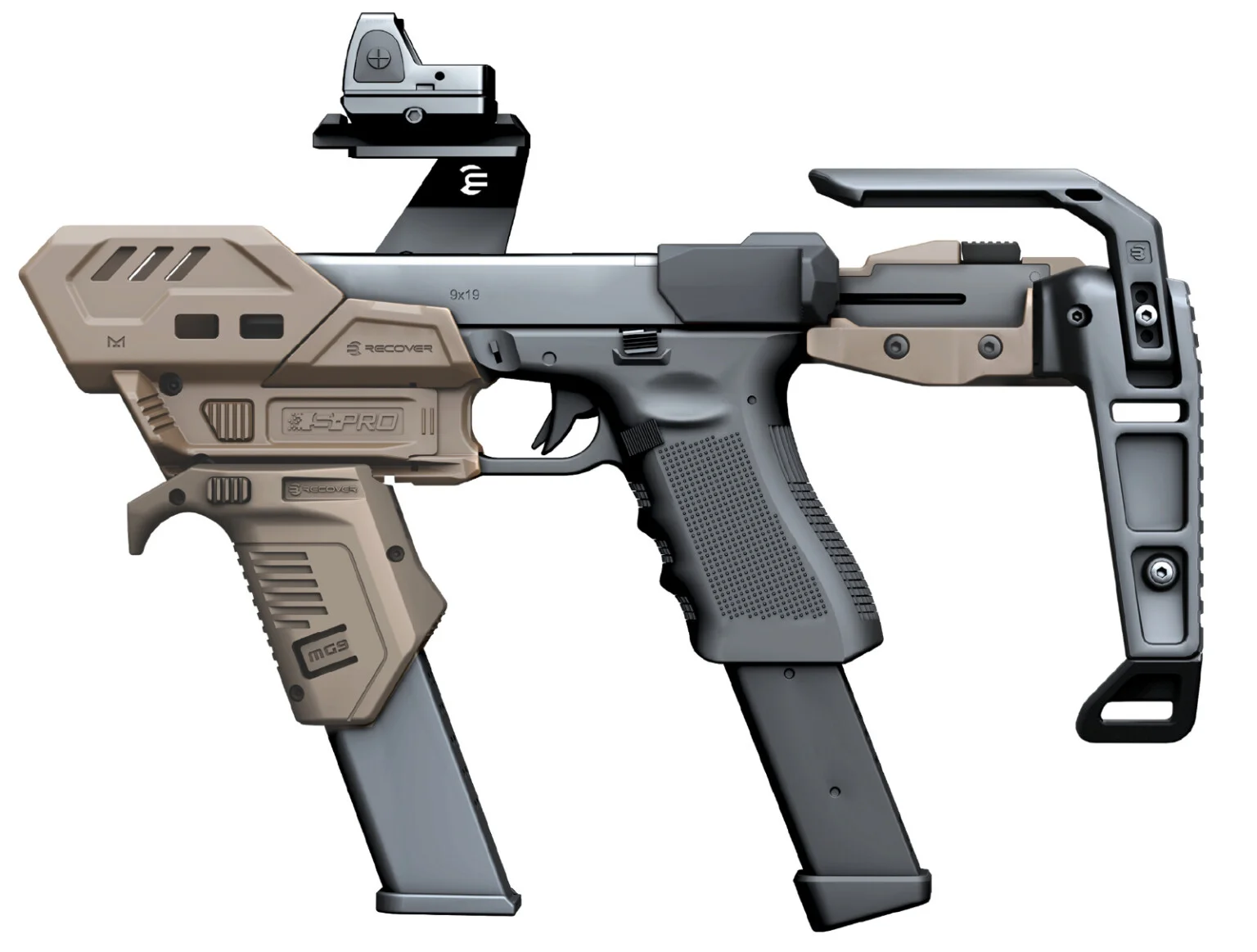 S Pro Pistol Stabilizer Conversion Kit Recover Tactical