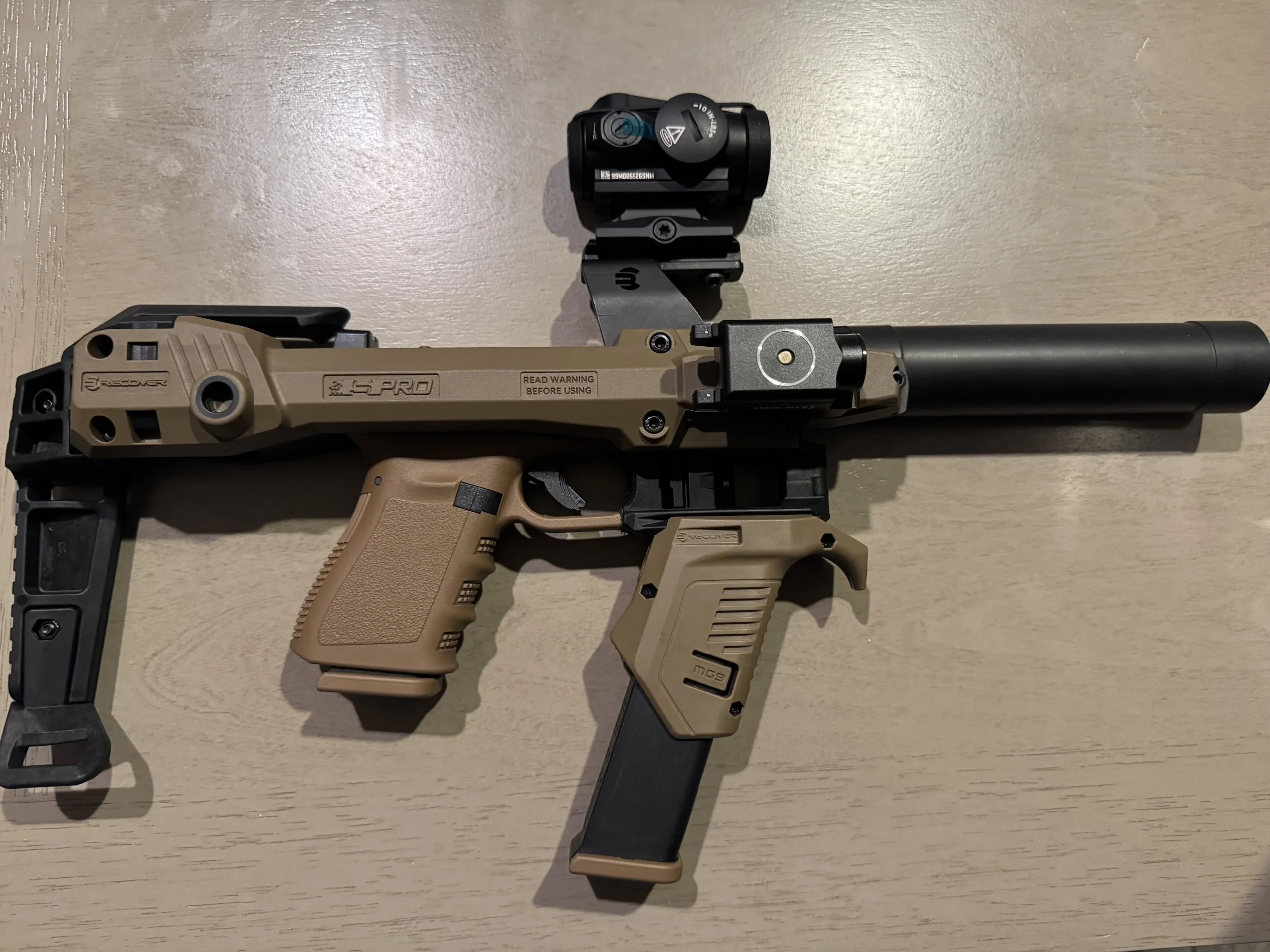 S-PRO Pistol Stabilizer Conversion Kit | Recover Tactical